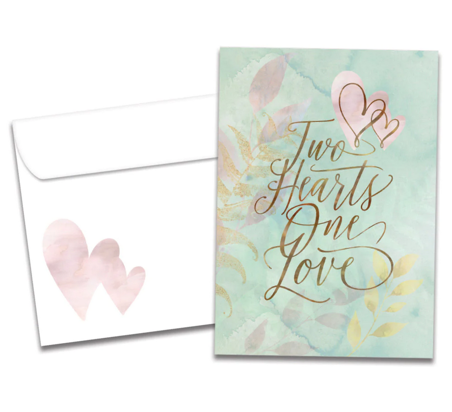 Two Hearts Wedding Card Wedding Card – Graeleyandco